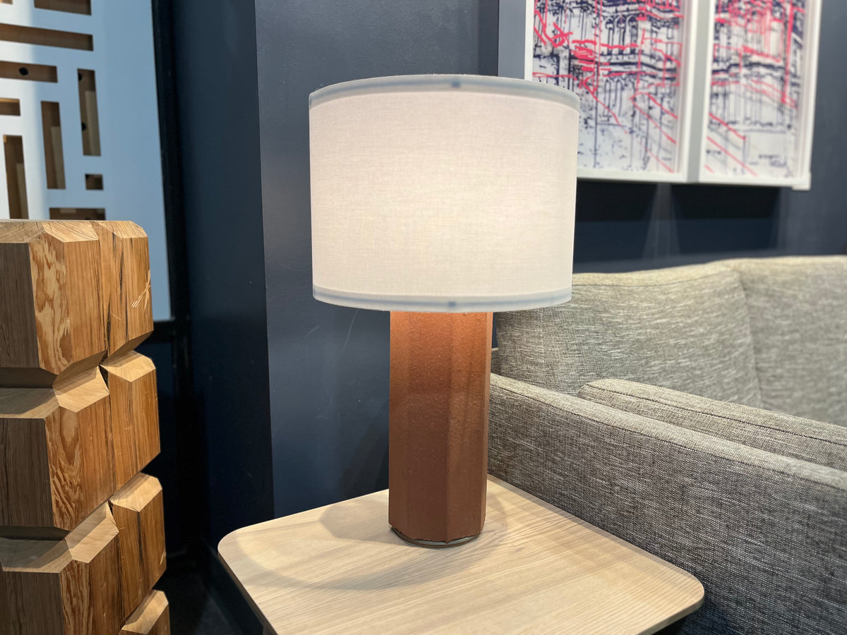 Ceramic hexagonal table lamp– Lighten Up Lab